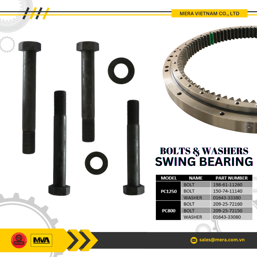 BOLT + WASHER PC1250 (198-61-11260/150-74-11140/01643-33380)